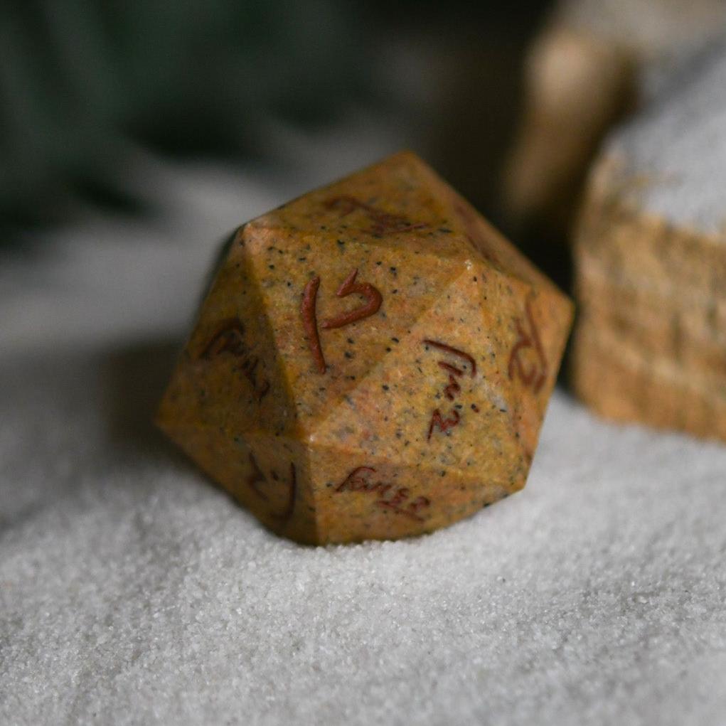Demotic Limestone 30mm d20 - Dice Around the World Collection – TopDeck ...