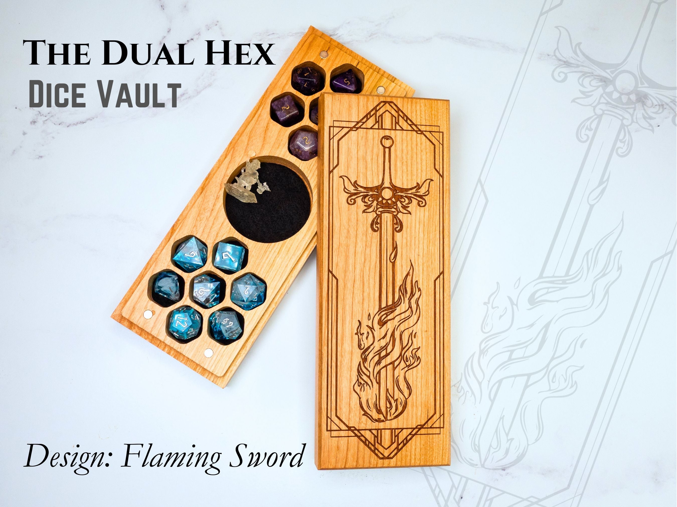 Flaming Sword | Dual Hex Vault – TopDeck.gg Shop